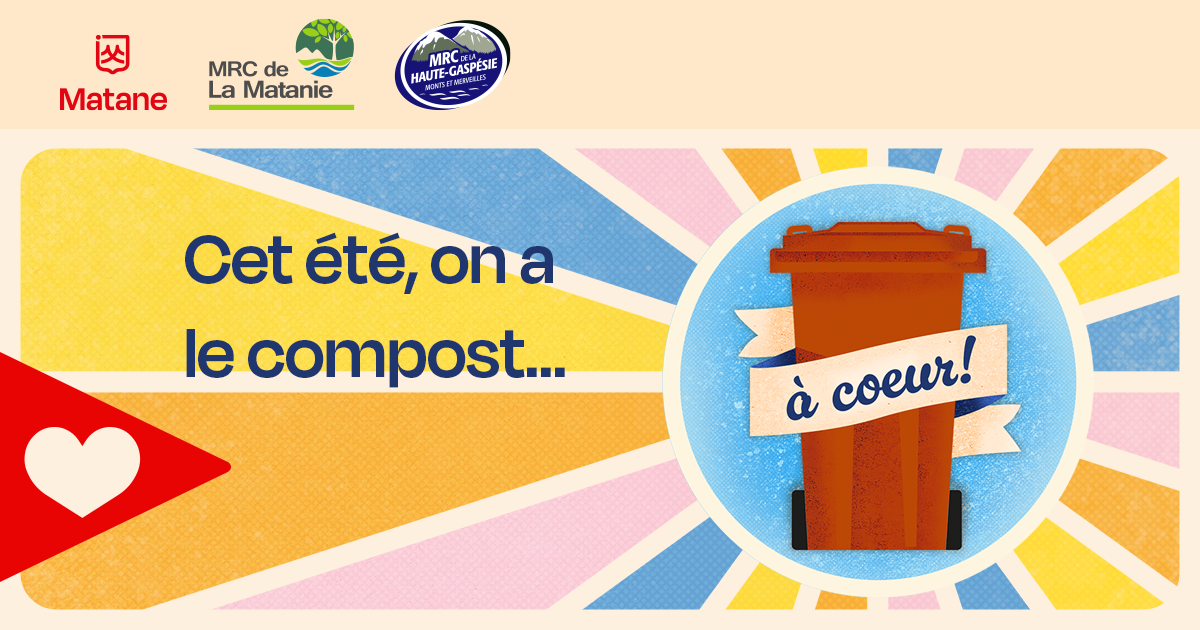 Cet été, on a le compost à cœur! | Le bac brun